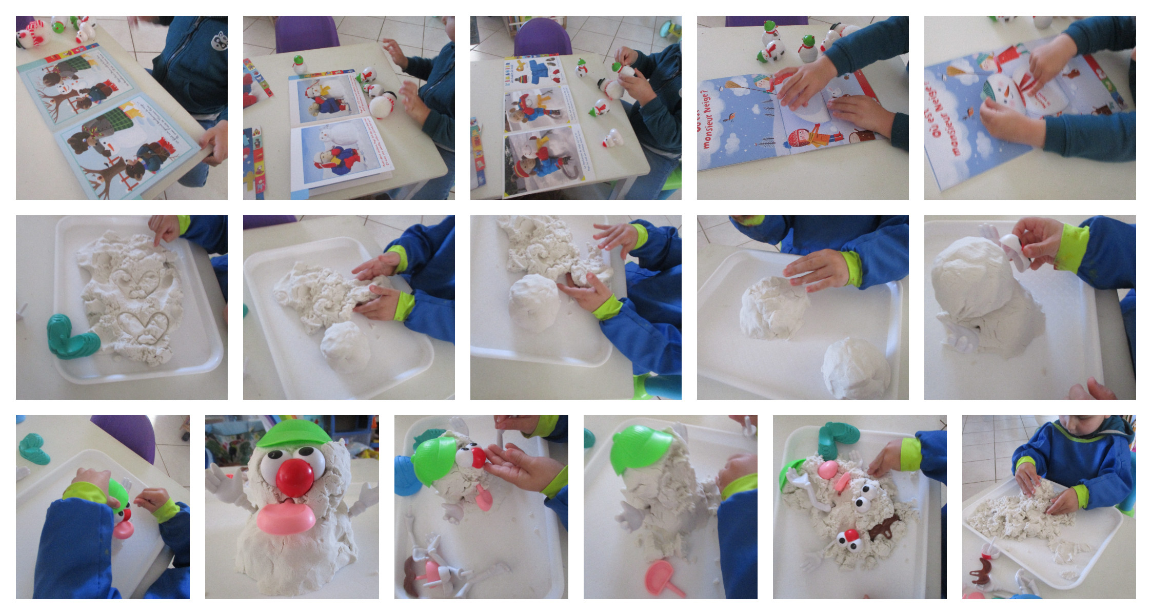 Petites activités avec le bonhomme de neige