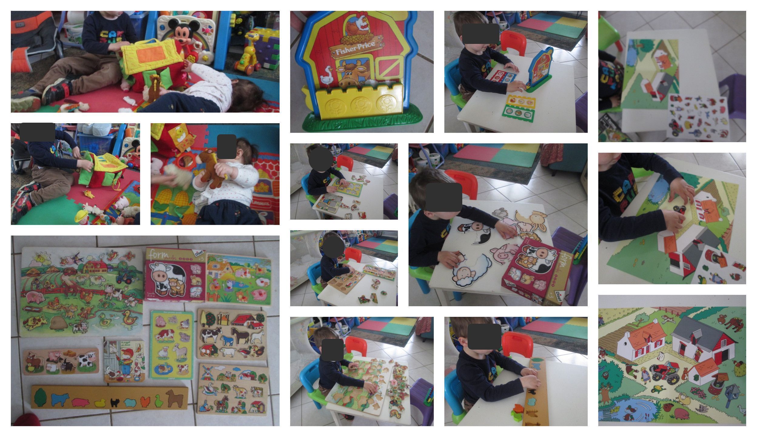 Petites activités avec la ferme