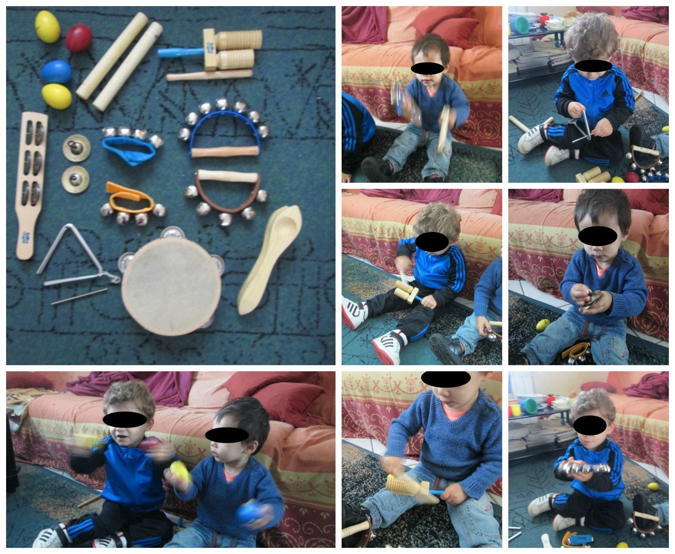 les instruments de musique de la ludothèque